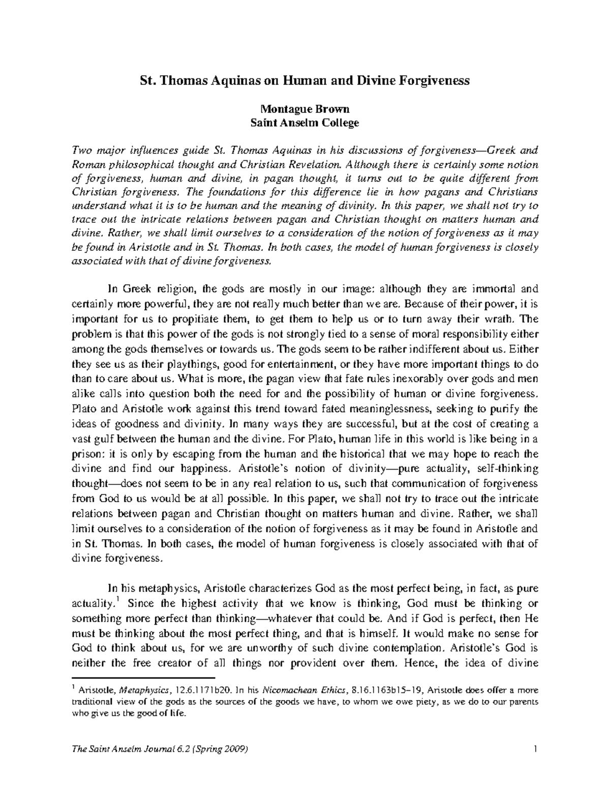 4.5 - theology - St. Thomas Aquinas on Human and Divine Forgiveness ...