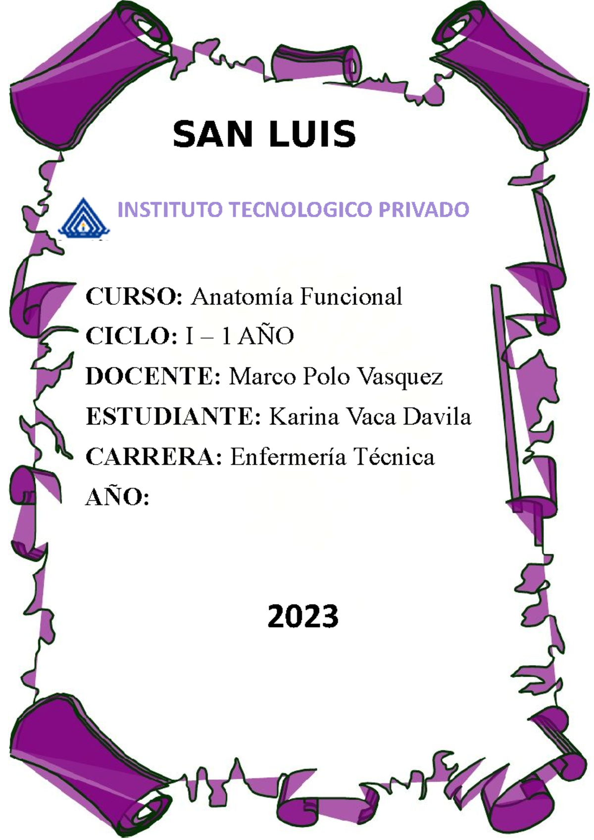 Sentido DEL Tacto - llll - CURSO: Anatomía Funcional CICLO: I – 1 AÑO DOCENTE: Marco Polo ...