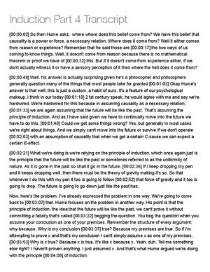 Induction Part 2 Transcript: Philo-49-02-119712 - Introduction to Critical Thinking - Induction ...