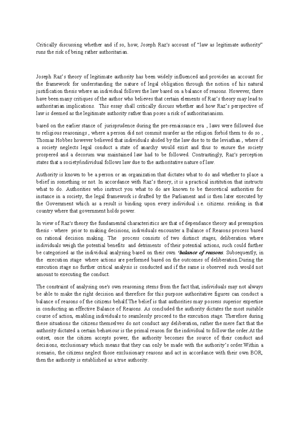 Raz Answer - Eisha- Critically discussing whether and if so, how ...