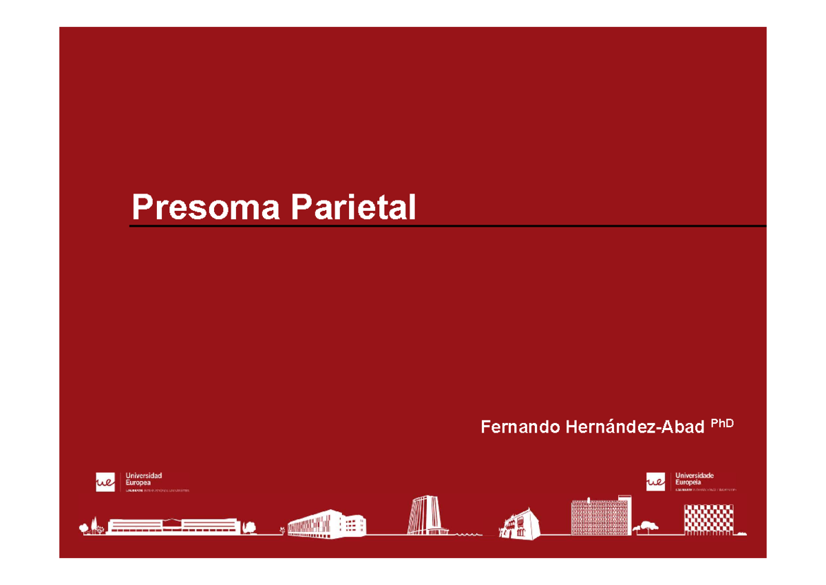 apuntes del soa presoma - Presoma Parietal Fernando Hernández-Abad PhD ...