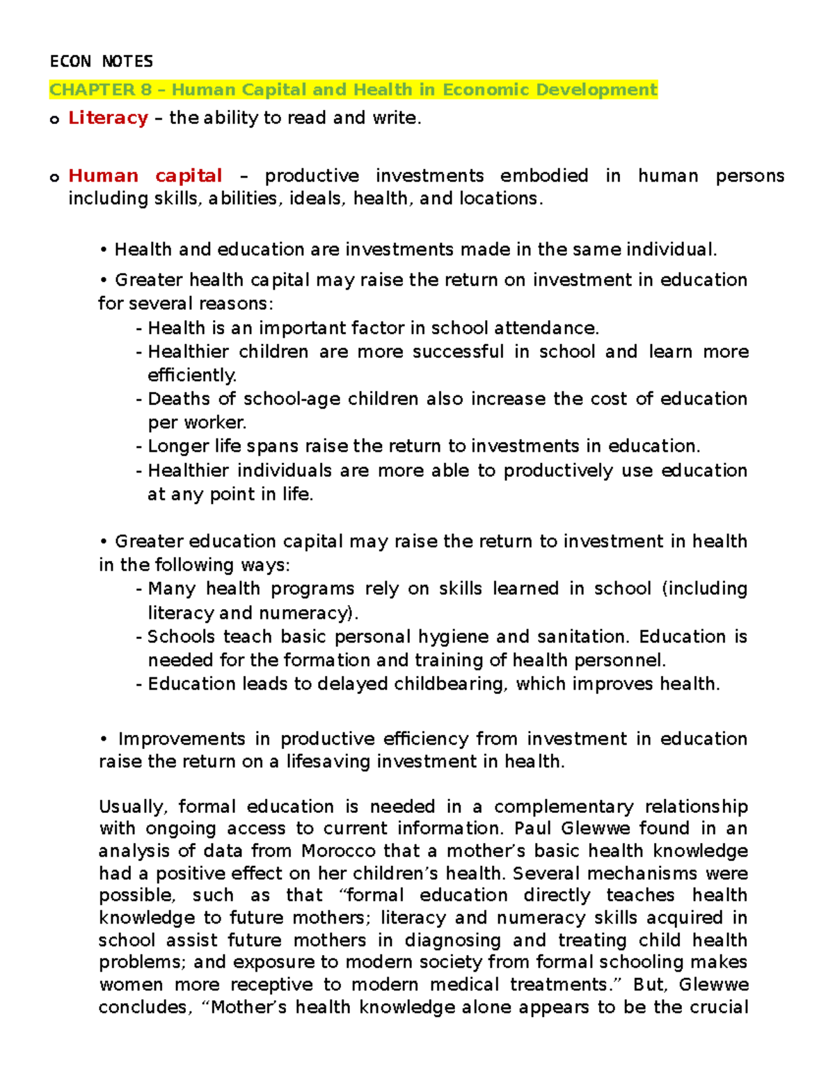 ECON Notes - Definition of terms for Economics 3 from the book of ...