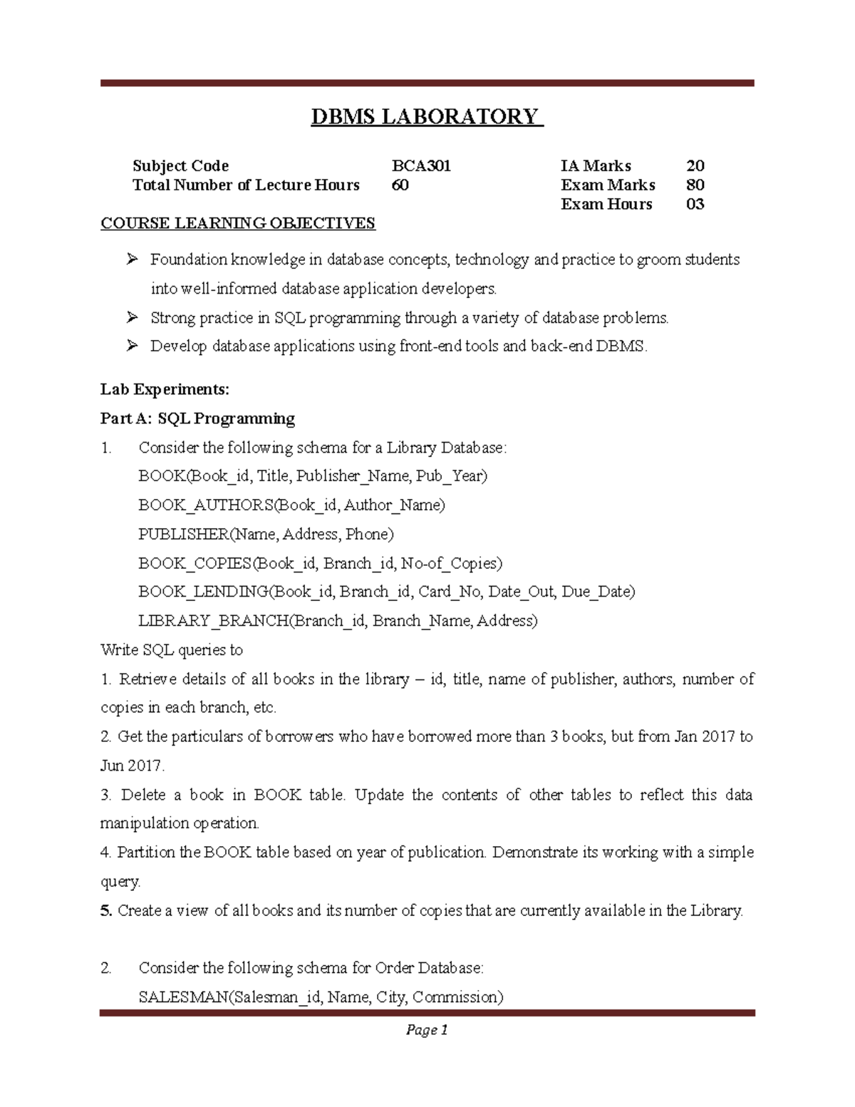 Dbms Lab Manual Anna University at Ami Hernandez blog