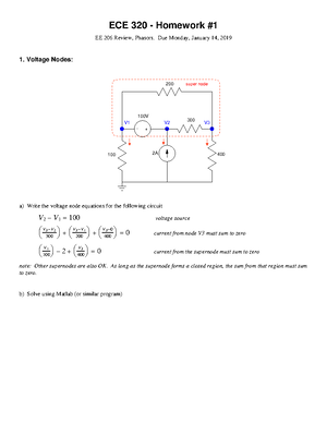 HW# 3 320 - Solution for Homework 3 ECE 320 Electronics I Grade: 100 ...