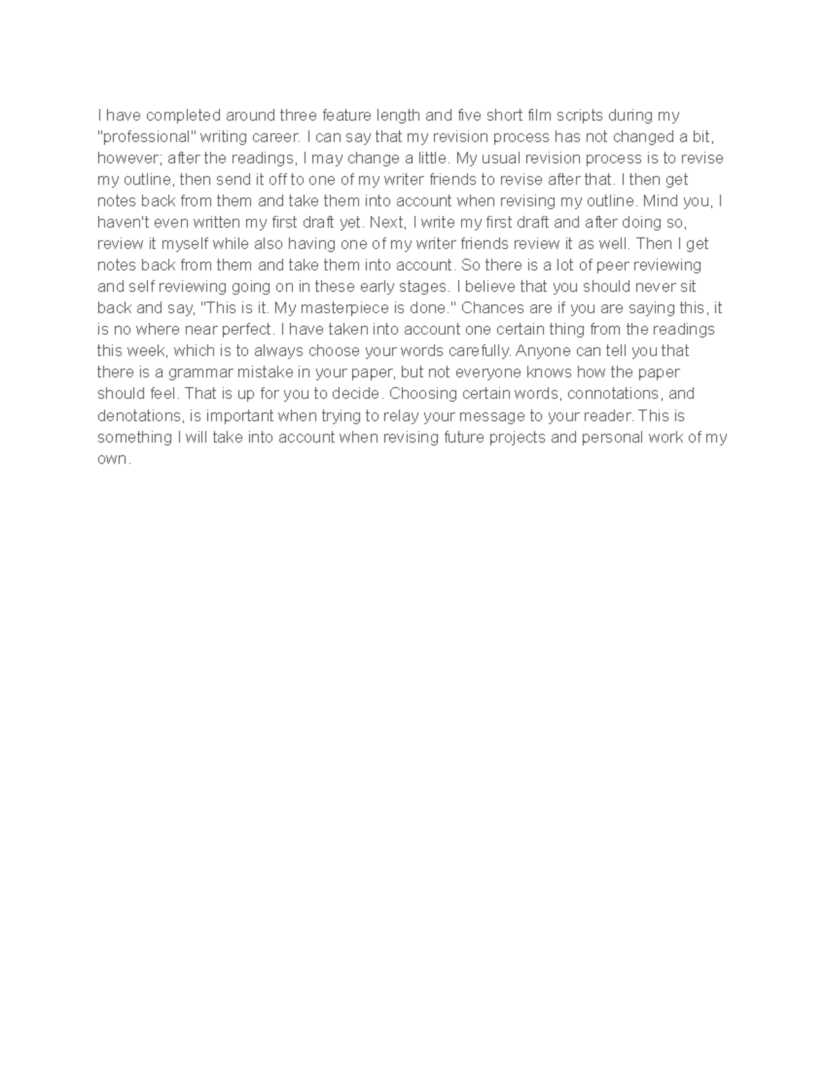 4.3 Journal Response - These are examples of how to align your ...