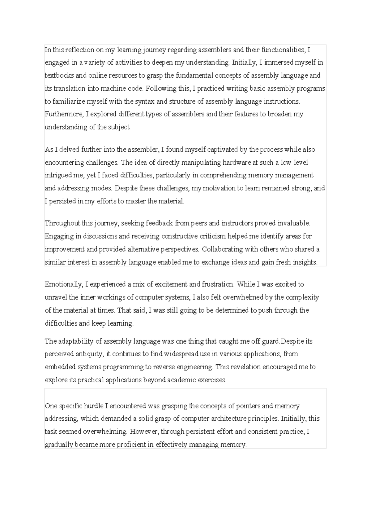 Learning Journal Unit 7 - Copy - In this reflection on my learning ...