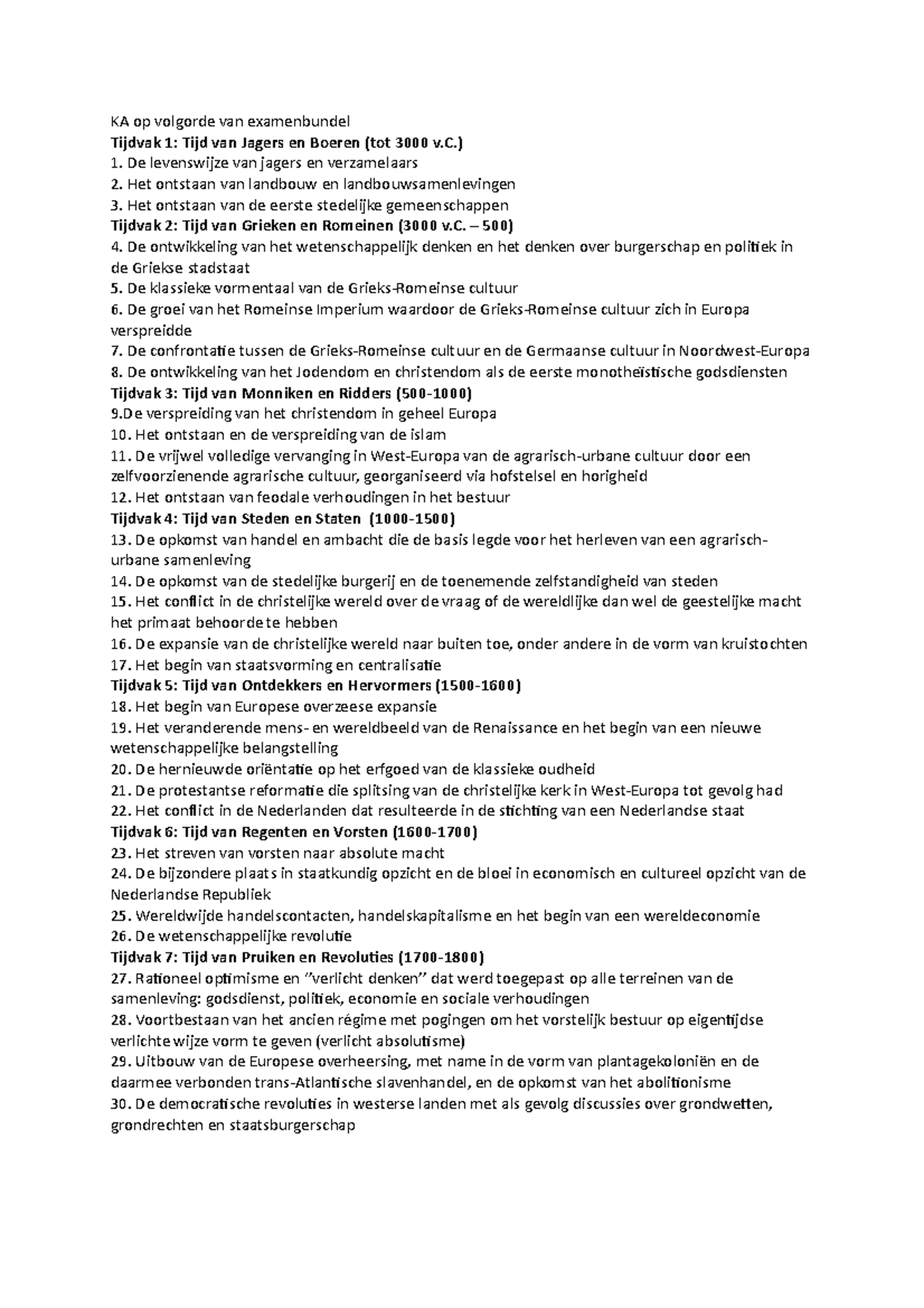 Kenmerkende aspecten examenbundel - KA op volgorde van examenbundel ...