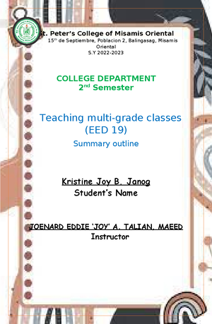 Asynchronous Class Accomplishment Report - By giving students engaging ...