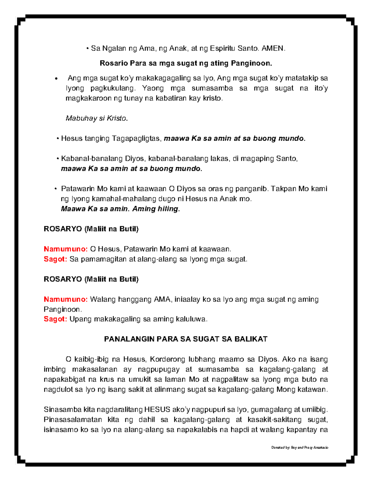 Lord Of Pardon 1 - prayer - Sa Ngalan ng Ama, ng Anak, at ng Espiritu ...