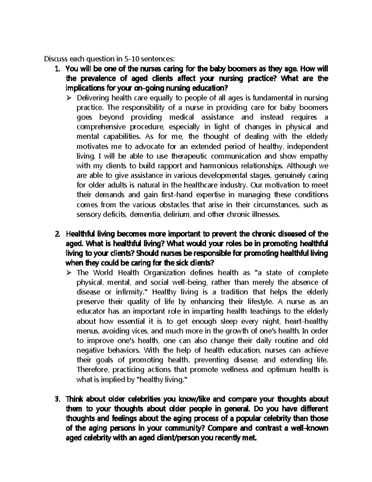 Successful-Aging - Care for older adults: Successful Aging - Discuss ...