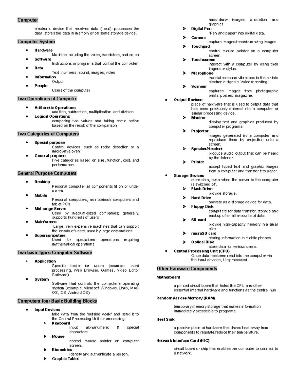 Computer Reviewer - Computer electronic device that receives data ...