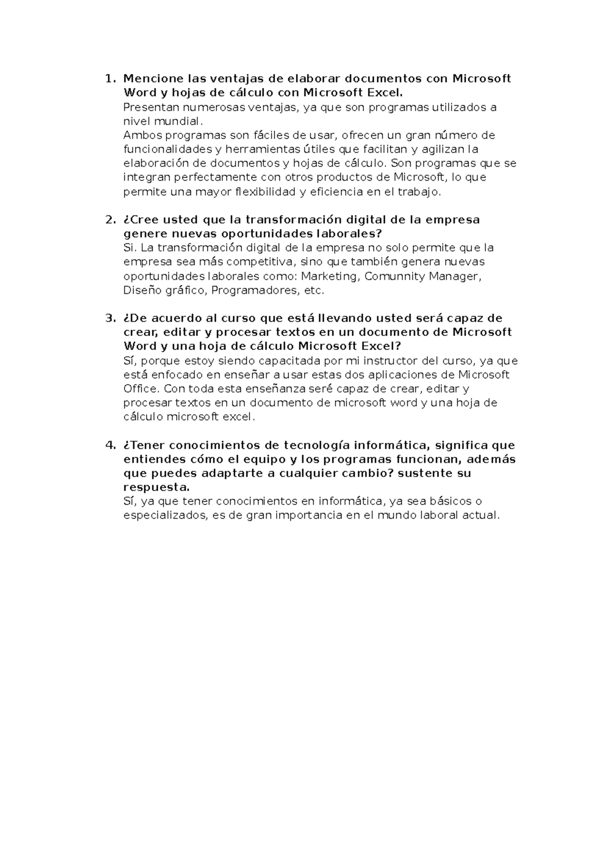 FORO DE Informatica - foro temático - Mencione las ventajas de elaborar ...