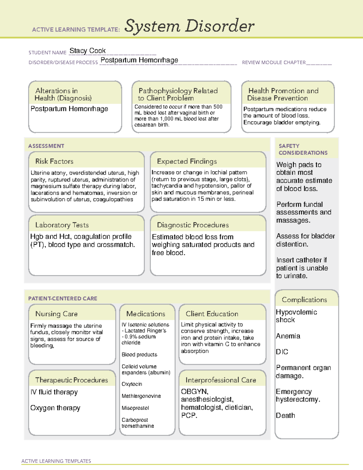 Uterine Atony PPT Postpartum Hemorrhage PowerPoint Presentation ID
