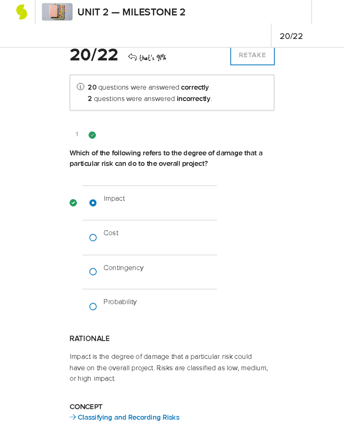 Milstone 2 PM - milestone questions - 1 CONCEPT → Classifying and ...