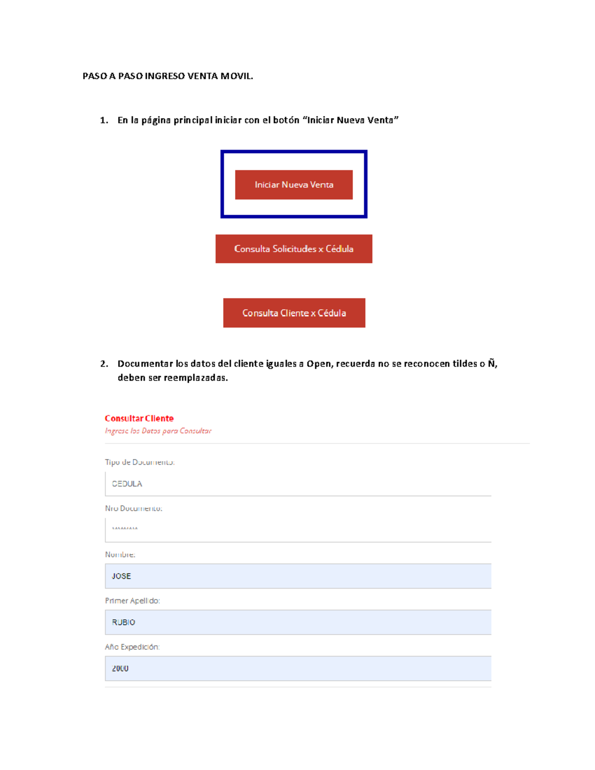 PASO A PASO Ingreso Venta Movil - PASO A PASO INGRESO VENTA MOVIL. En la p·gina principal ...