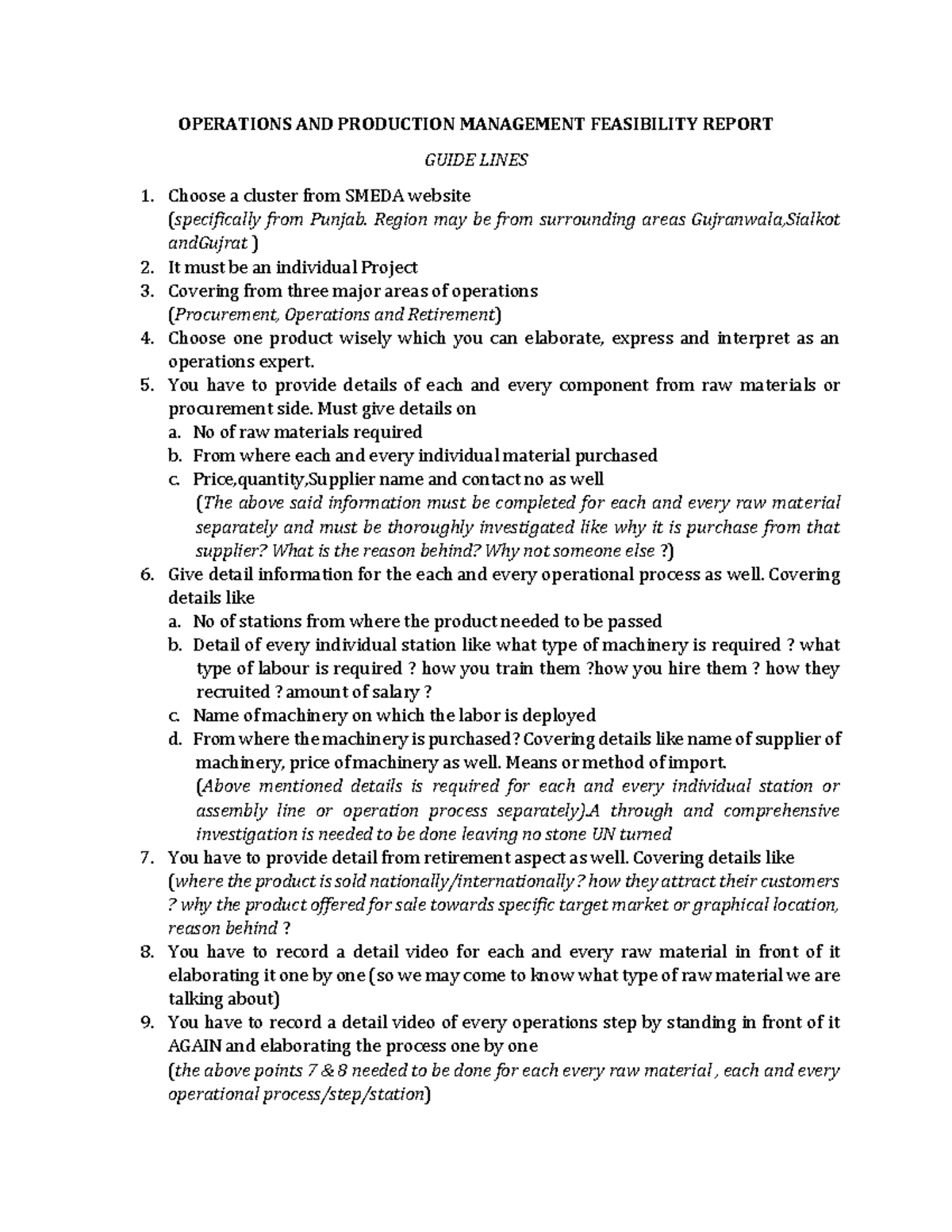 OPM PROJ 2023 Guidelines - OPERATIONS AND PRODUCTION MANAGEMENT ...