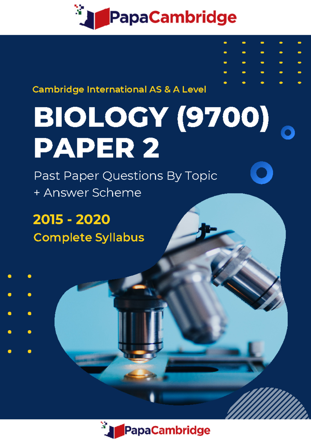 Biology 9700 Paper 2 - Infectious Disease - Cambridge International AS ...