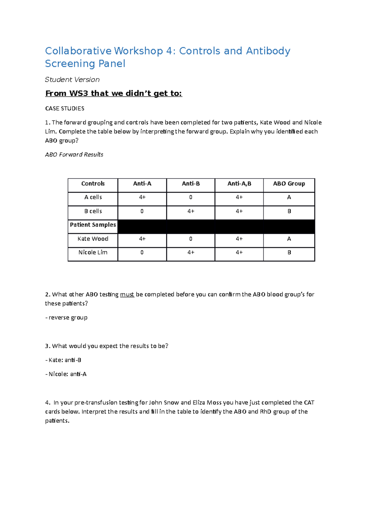 WS4 Student Version 2022 - Collaborative Workshop 4: Controls and ...