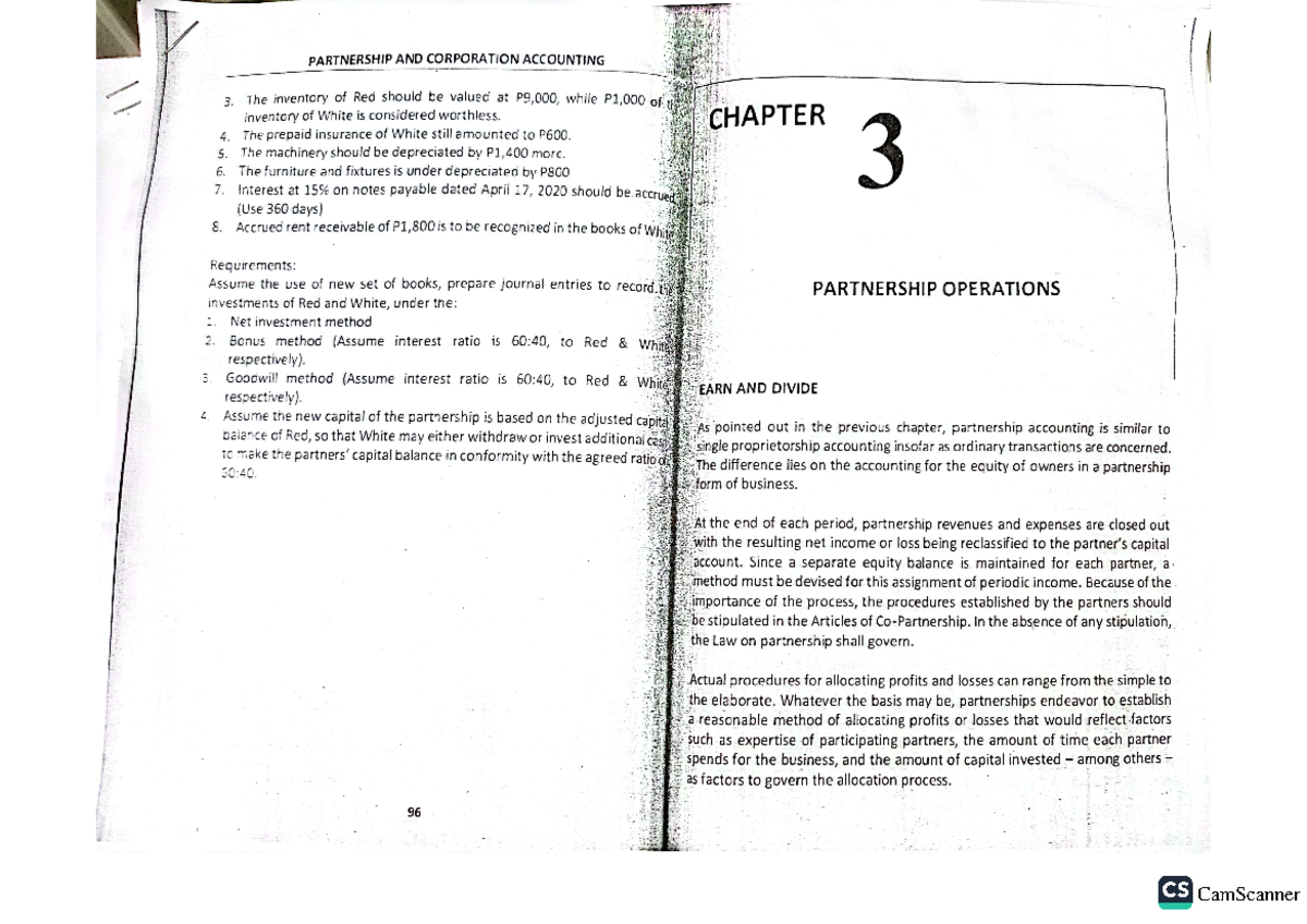 PAC- Chapter-3 - Goodluck for studying this subject - Accounting 2 - Studocu