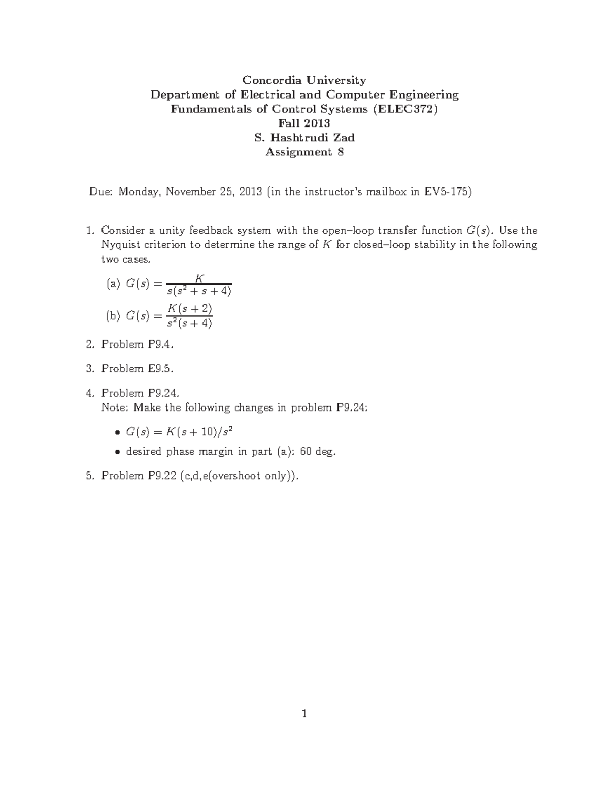 Asn8 - Lab 3 elec 372 - Concordia University Department of Electrical ...
