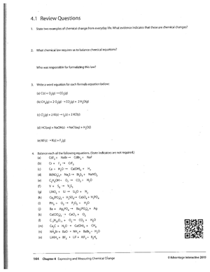AP UNIT 1 Practice Test - AP Chemistry Practice Problems Units 1/ Name ...