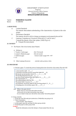 COT DLP Mathematics 6 by Teacher Ma. Editha L. Ollaves - Grades 6 DAILY ...