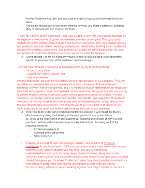 D253 Task2 - Task 2 - RSM3 — RSM3 TASK 2: COMMUNICATING YOUR LEADERSHIP ...
