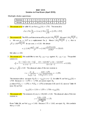 Assign 4-MAT2375-Winter 2023 - MAT 2375 (Winter 2023) Assignment 4 ...