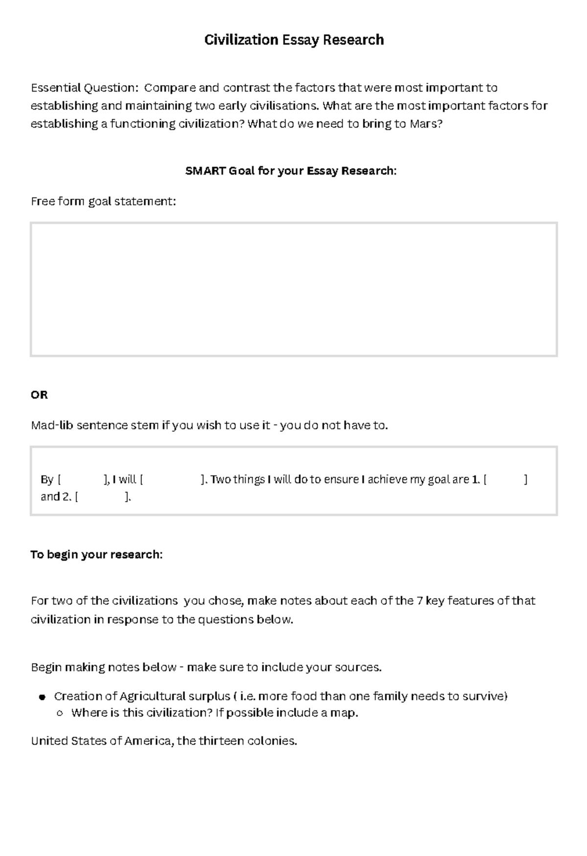 Civilization Essay Research - Civilization Essay Research Essential ...