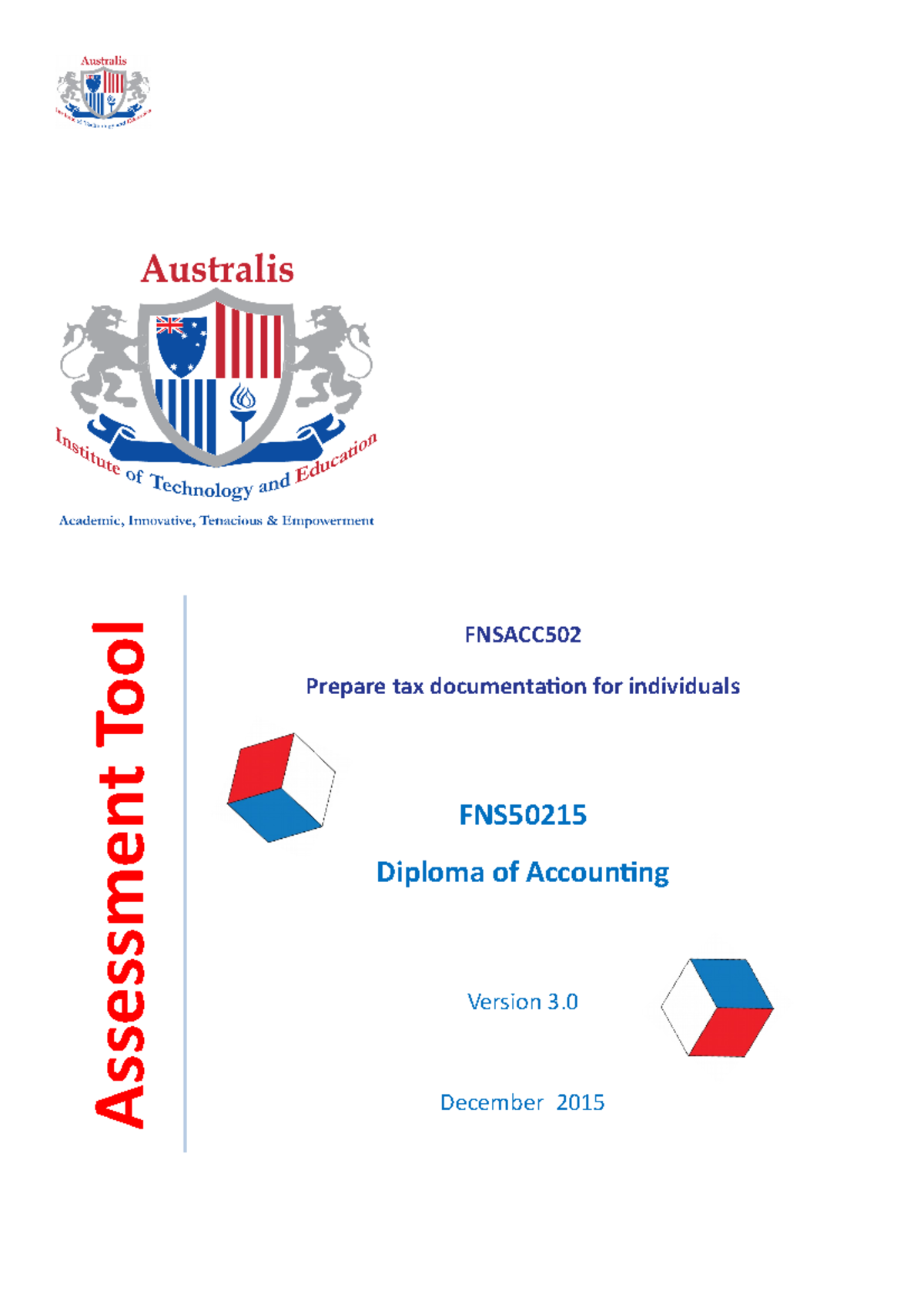 Assessments Fnsacc 502 - Assessment Tool FNSACC Prepare tax ...