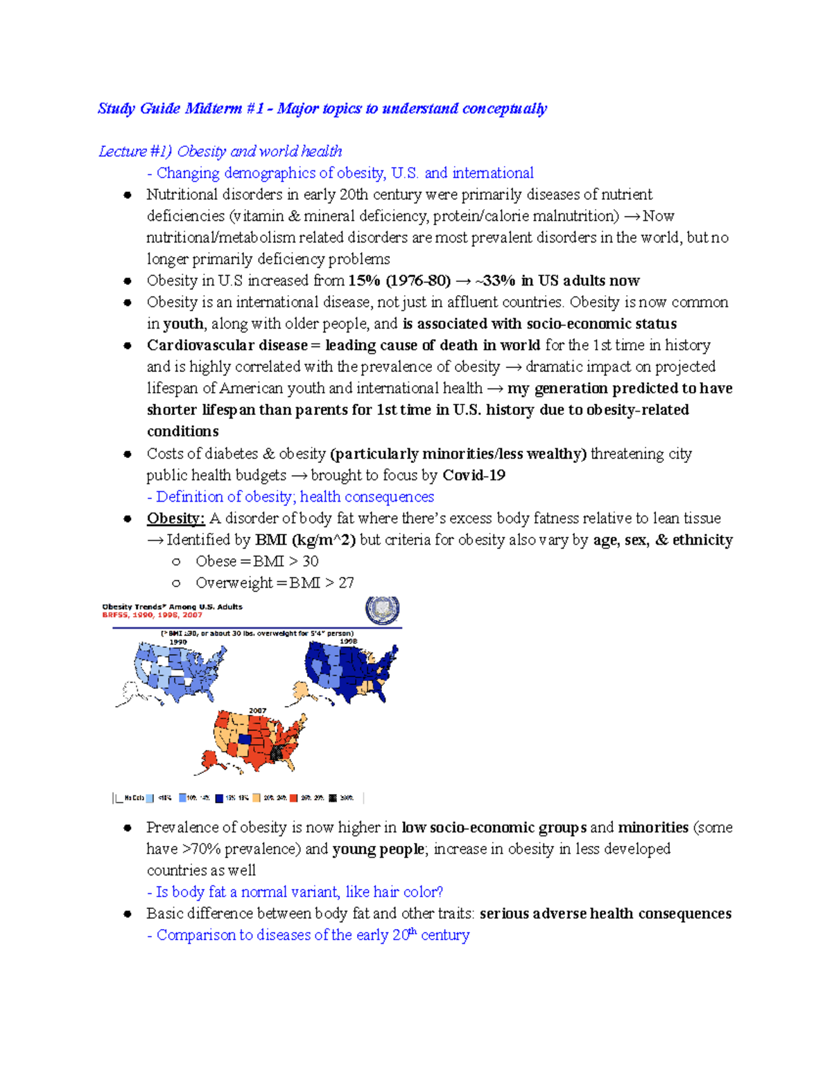 NST 10 Compilation of Midterm Study Guides - Study Guide Midterm #1 ...