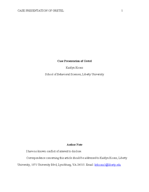 APA 7th Template for DSM summaries - DSM-5-TR Summaries: Initial ...