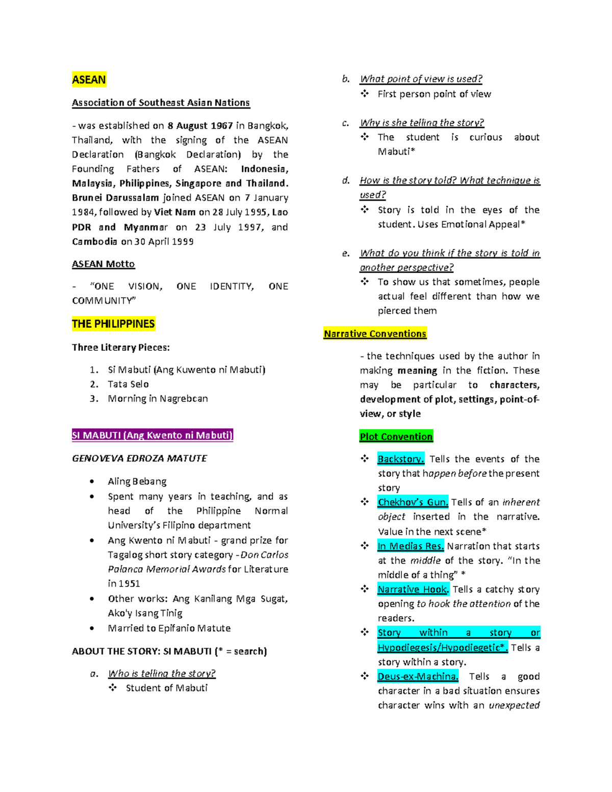 Lesson- Asean PH - ASEAN Association of Southeast Asian Nations was ...