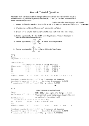 Tutorial 1 for Regression-solutions ...