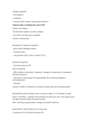 Cirurgias do TGI Equinos - resumo - Cirurgias do Trato Gastrointestinal ...