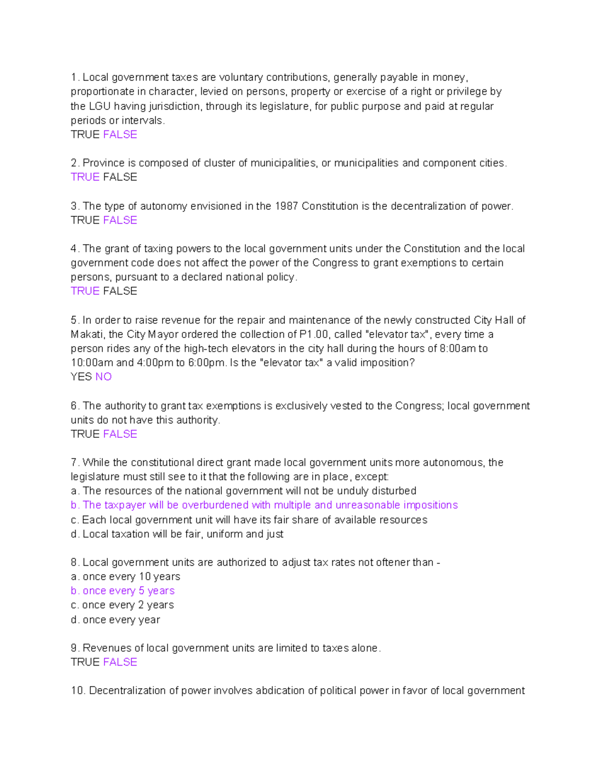 Local taxation 2 - Local government taxes are voluntary contributions ...