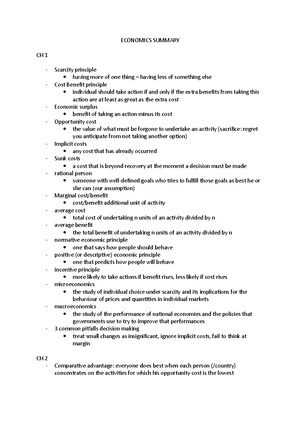 Principles of Economics Notes - Lecture 1 - Principles of Economics ...