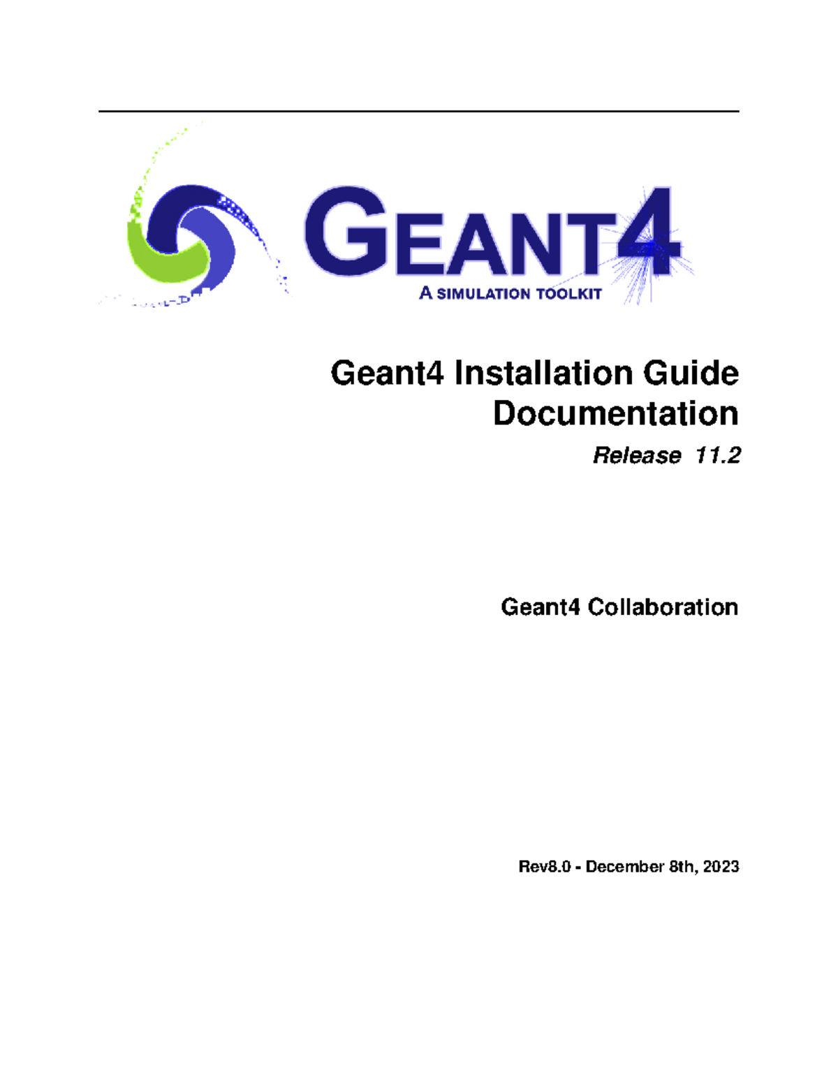 Geant 4Installation Guide - Geant4 Installation Guide Documentation ...