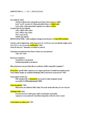 Genetics Review T2 - classwork - GENETICS REVIEW: CH7,8,10,11,12(5-6 ...