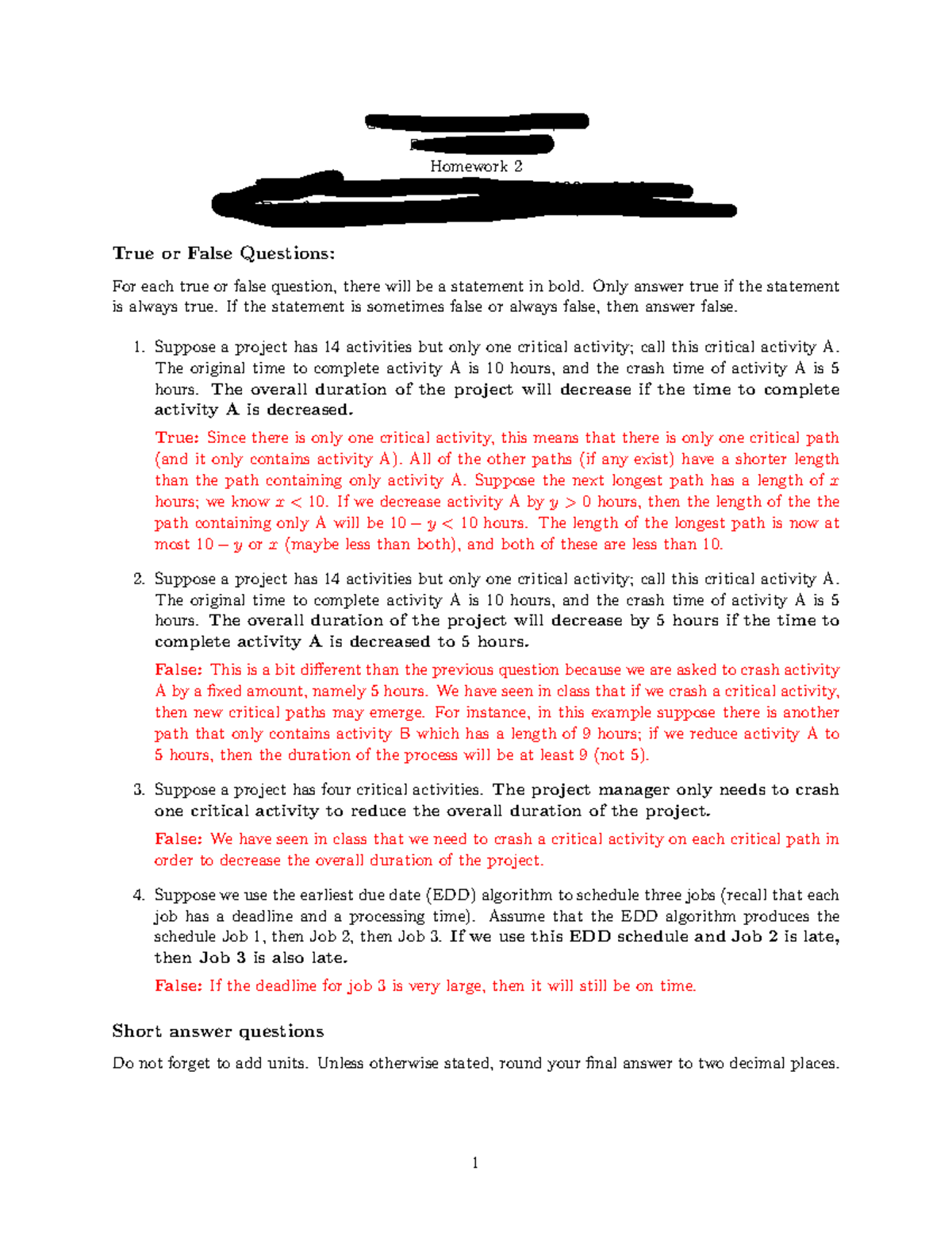 HW2 - Homework 2 Questions and Answers - COMM204: Sections 206, 207 ...