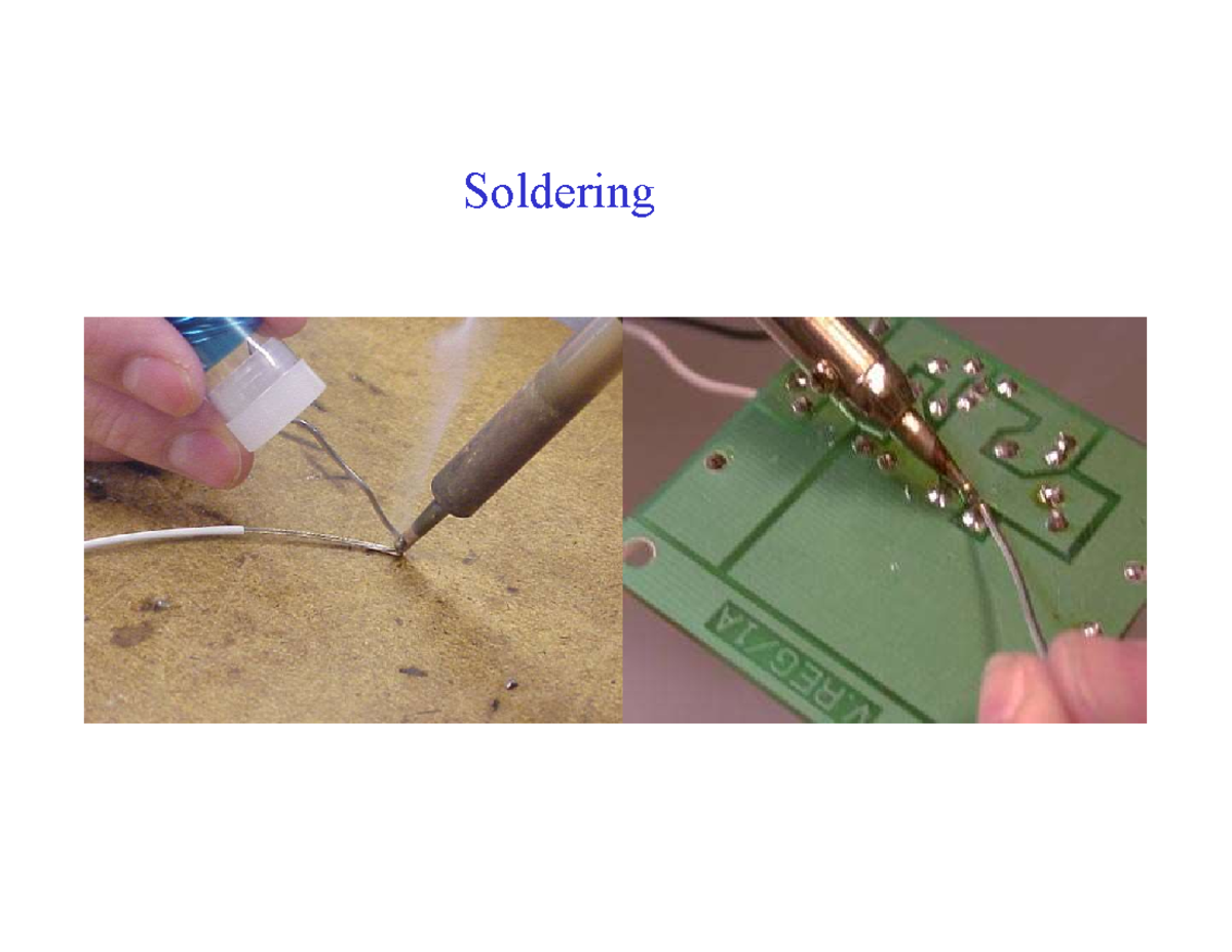 Soldering and brazing - Good source - Soldering What is soldering ...