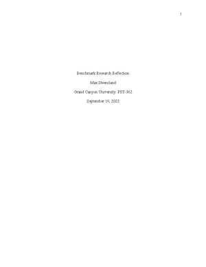 Benchmark Proposal Final Draft - Online education has grown rapidly in ...