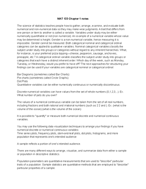 5-1 Smartbook Notes - MAT-133 - SNHU - Studocu