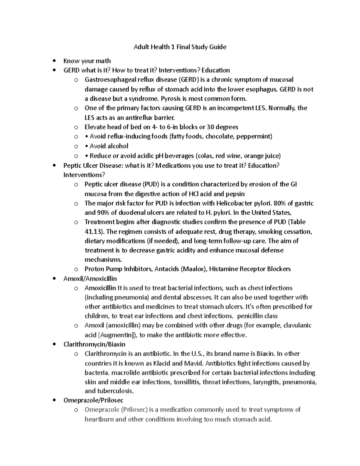 N356 Adult Health 1 Final Study Guide 02-07-23 - Adult Health 1 Final ...