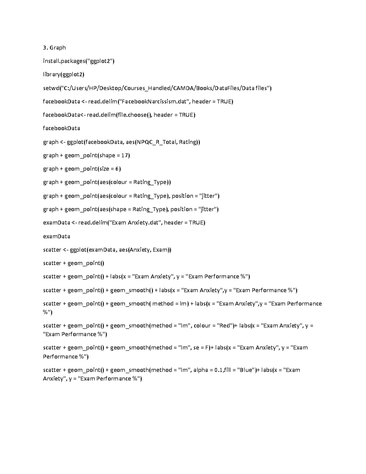 Computer Aided Multivariate Data Analysis Graph Install Ggplot2
