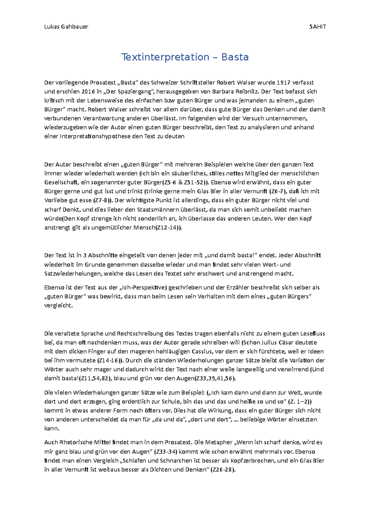 Gahbauer Textinterpretation-Basta - Lukas Gahbauer 5AHIT ...
