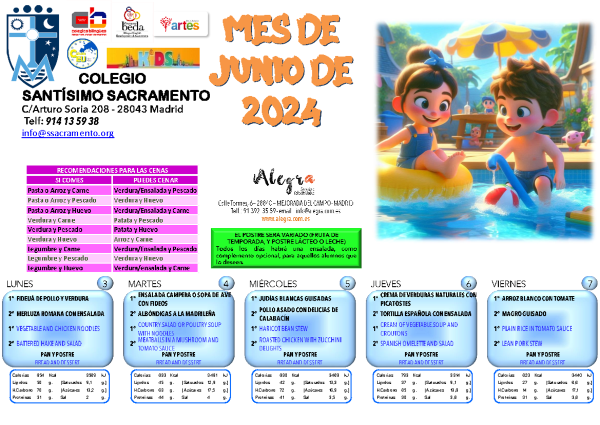 Menú Junio 2024 - aaporfavor dejame d joder - mes de JUNIO DE 2024 SI ...