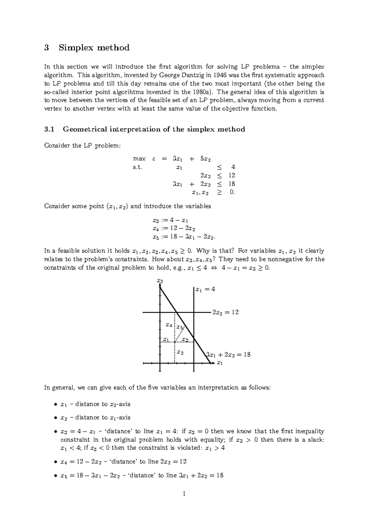3 Primal simplex method - handout - 3 Simplex method In this section we ...