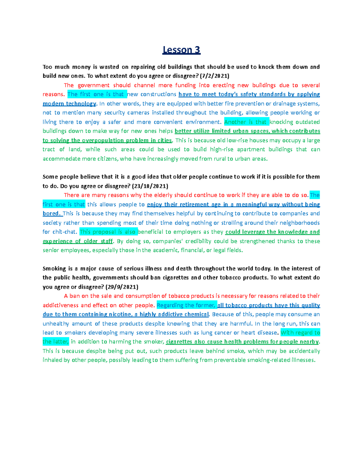 Writing - Sample Essays (Lesson 3) - Lesson 3 Too much money is wasted ...