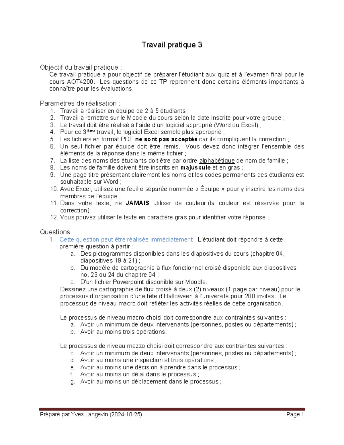 *TP3 - Tp3 - Travail pratique 3 Objectif du travail pratique : Ce ...